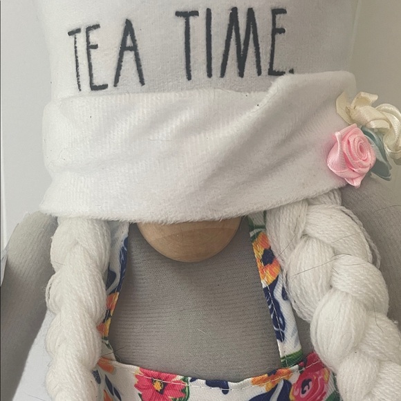 Rae Dunn | Other | Rae Dunn Tea Time Chef Gnome With Floral Apron ...